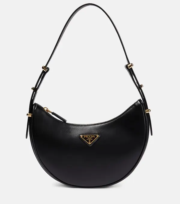 Prada Arqué Leather Shoulder Bag