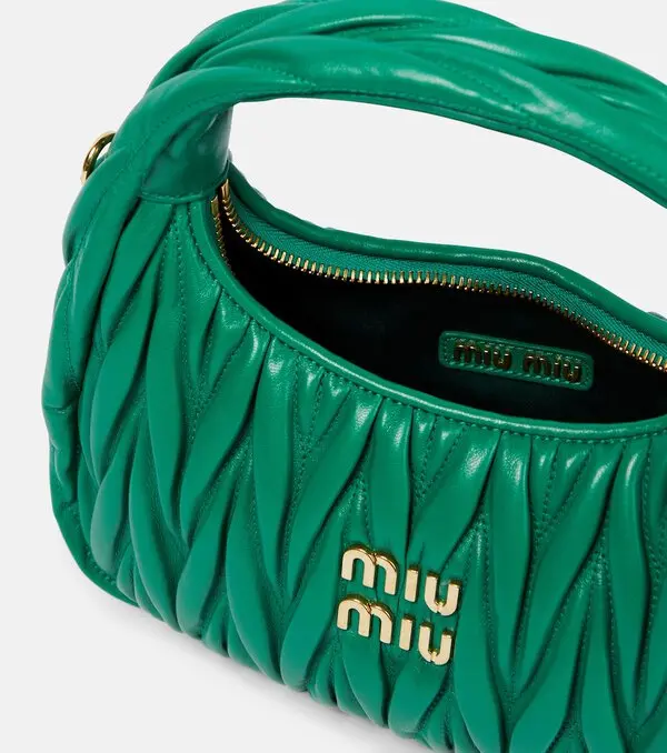 Miu Miu Miu Wander Matelassé Shoulder Bag