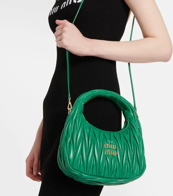 Miu Miu Miu Wander Matelassé Shoulder Bag