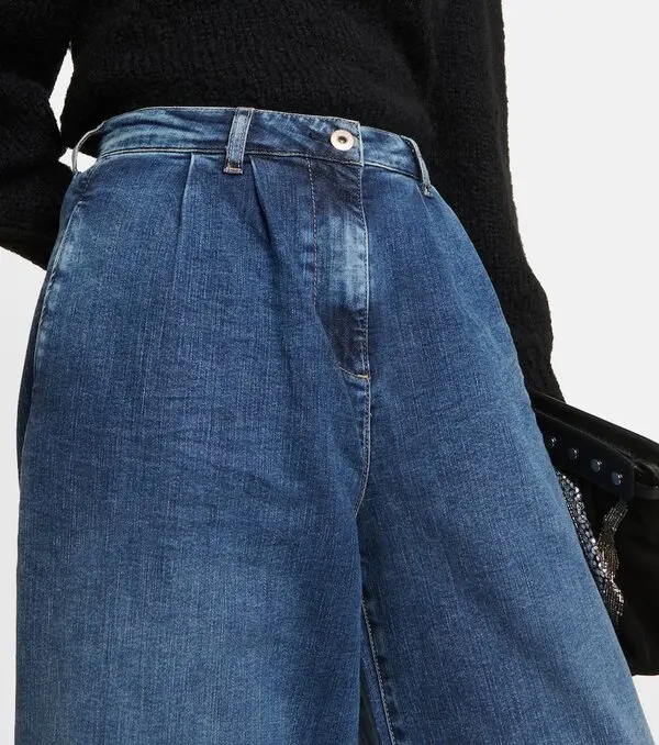 Ag Stella High-rise Wide-leg Jeans - Blue