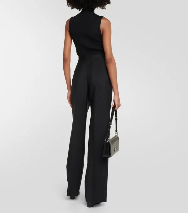 Prada Mohair And Wool Wide-leg Pants