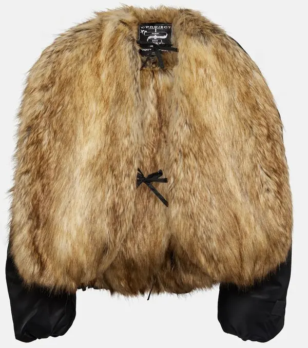 Y/project Faux-fur Trimmed Puffer Jacket