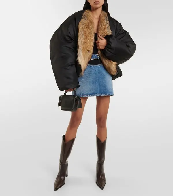Y/project Faux-fur Trimmed Puffer Jacket