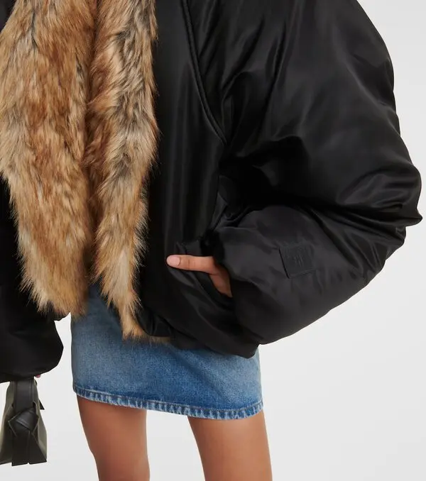Y/project Faux-fur Trimmed Puffer Jacket