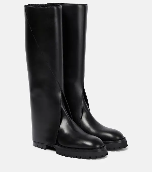 ANN DEMEULEMEESTER Jay Leather Knee-high Boots