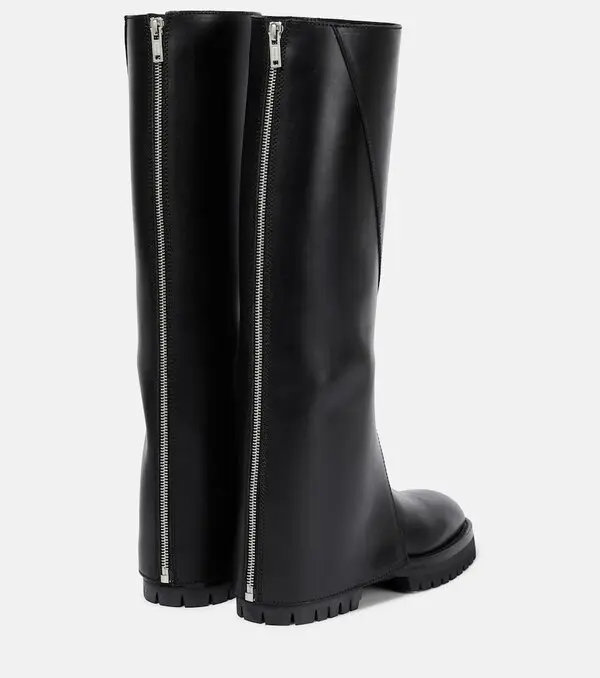 ANN DEMEULEMEESTER Jay Leather Knee-high Boots