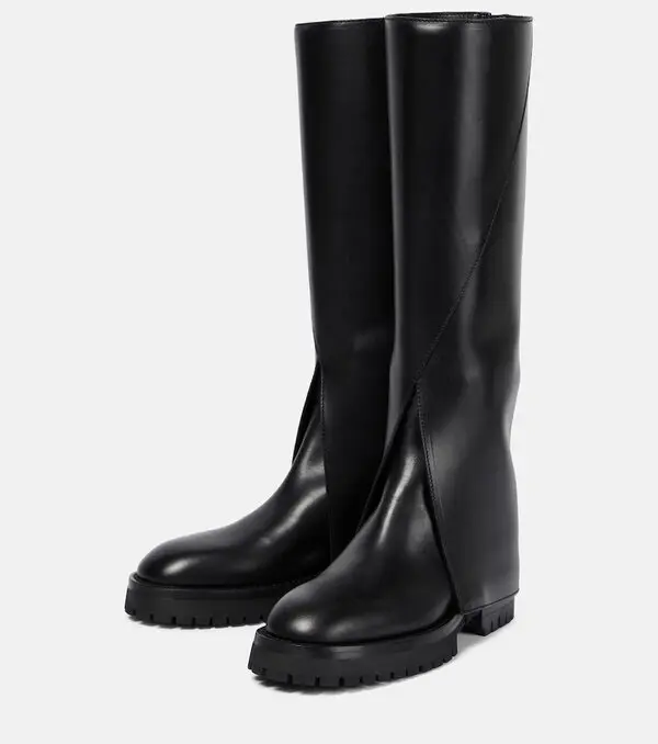 ANN DEMEULEMEESTER Jay Leather Knee-high Boots
