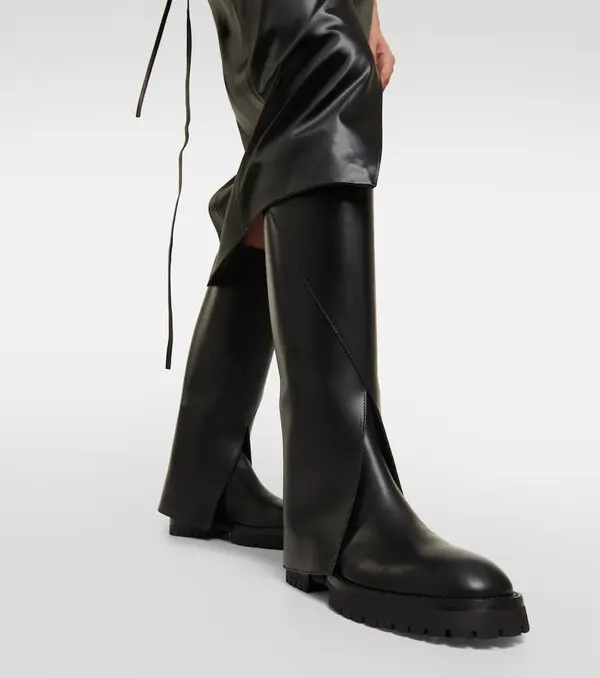 ANN DEMEULEMEESTER Jay Leather Knee-high Boots
