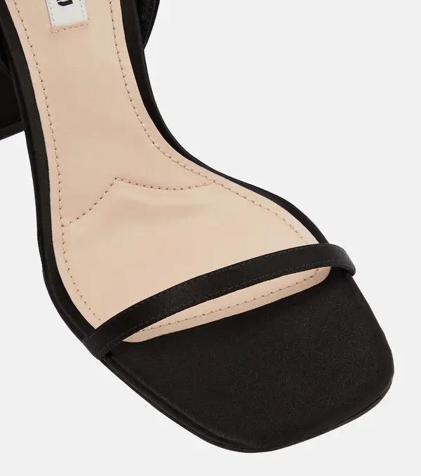 Miu Miu Embellished Satin Sandals