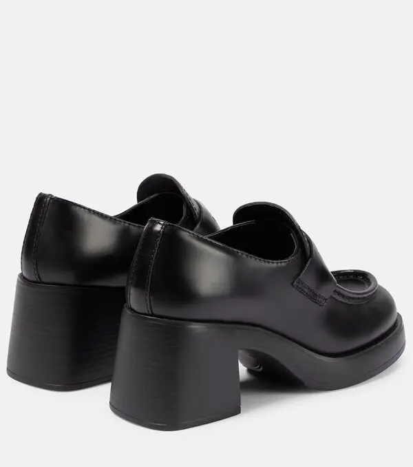 Miu Miu Leather Penny Loafers