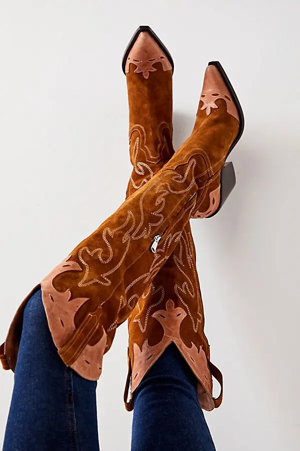 Free People Wild West Thigh High Boots