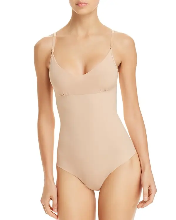 Commando Classic Control Thong Bodysuit - Beige