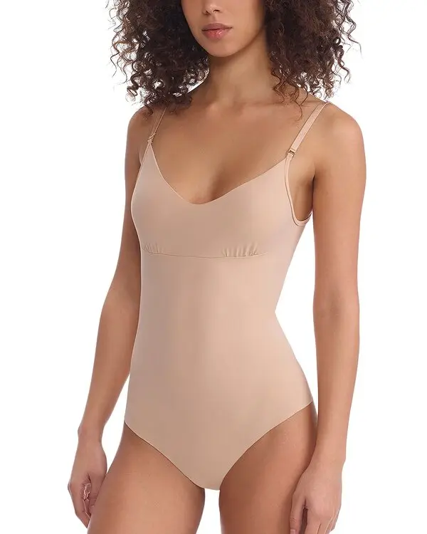 Commando Classic Control Thong Bodysuit - Beige