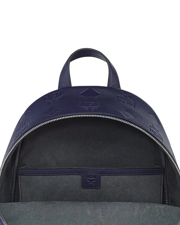 Mcm Stark Eb Maxi Monogram Backpack - Navy Blazer