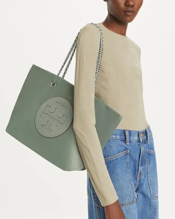 Tory Burch Ella Chain Tote - Stone