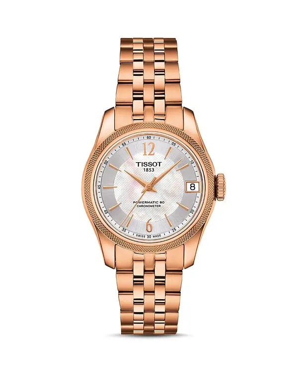 TISSOT Ballade Watch, 32mm - White/rose Gold