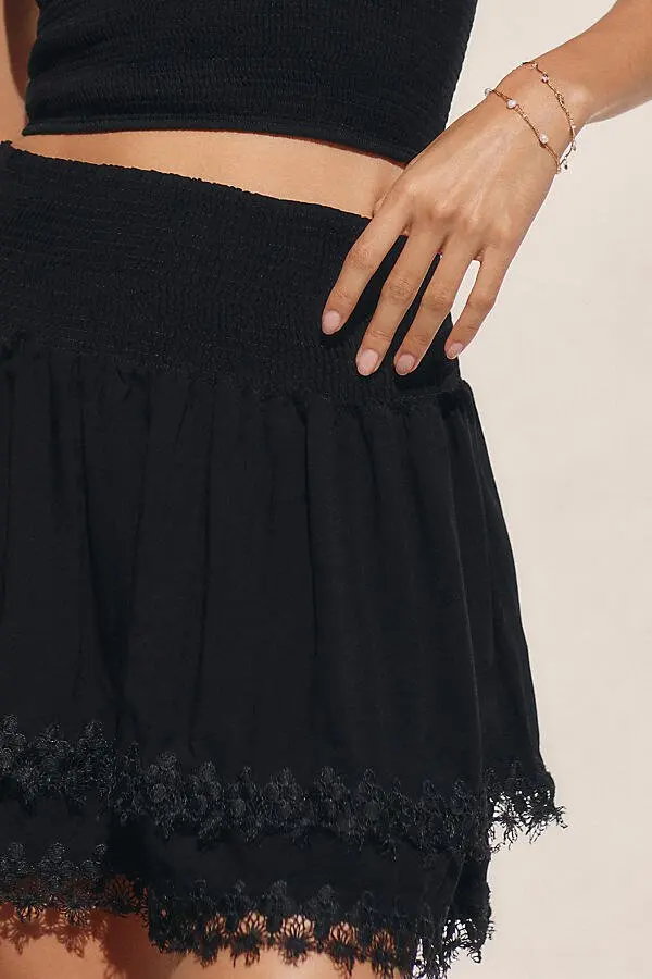 Peixoto Belle Mi Mini Skirt - Black