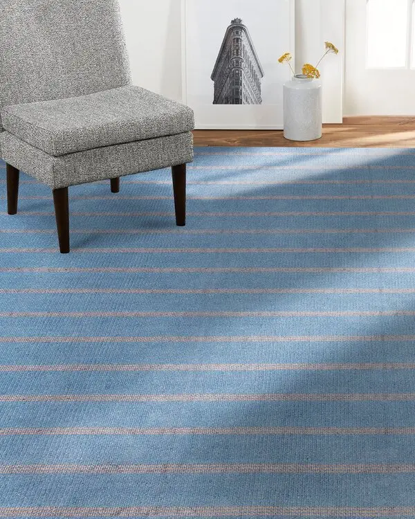 LR HOME Origin Orgn-01 Area Rug, 7'9 X 9'9 - Light/blue