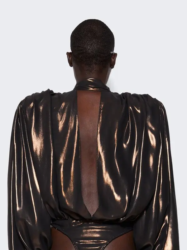 LAQUAN SMITH Bodysuit With Necktie