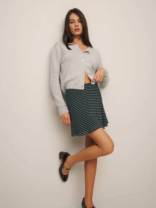 REFORMATION Brandy Mini Skirt - Black