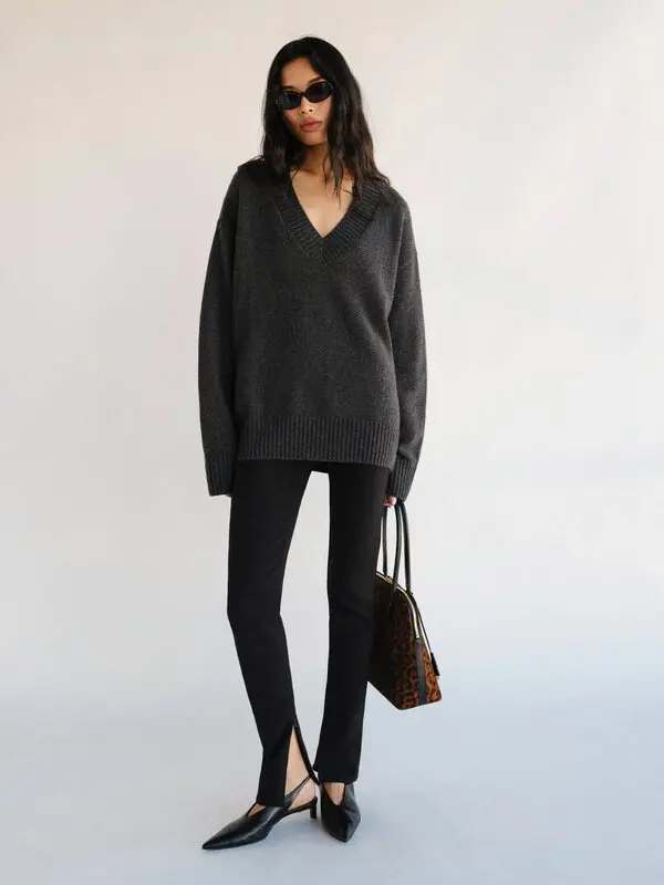 REFORMATION Jadey Sweater - Grey