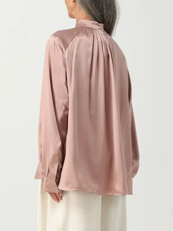 Max Mara Silk Tie Neck Blouse - Pink