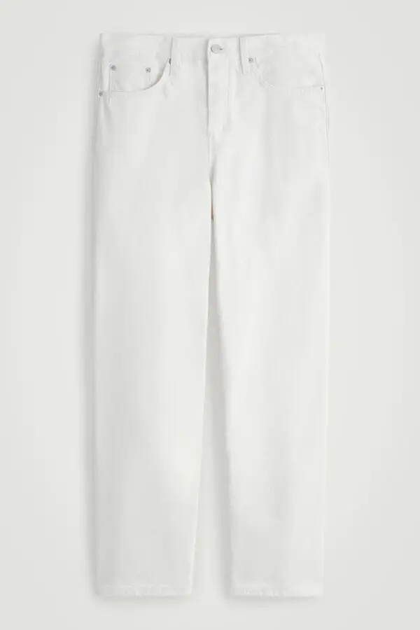 Cos Rider Straight-leg Jeans - White