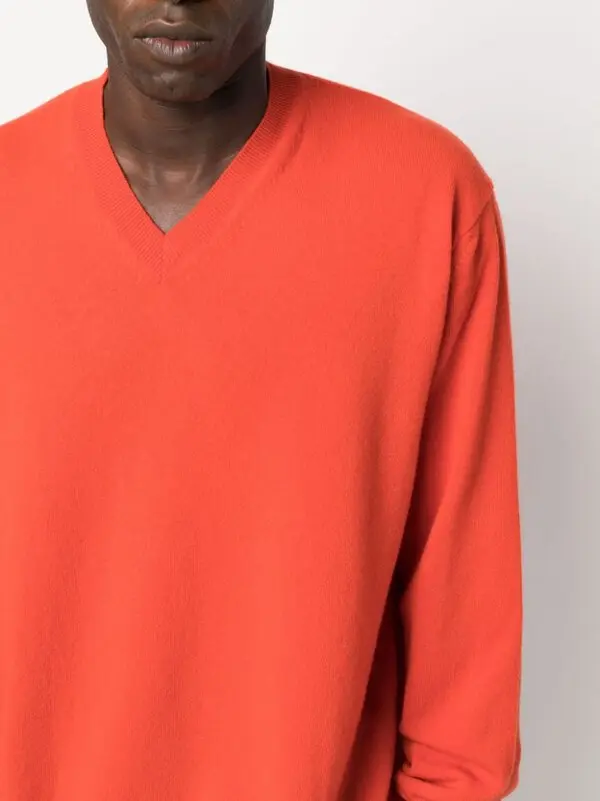 Comme Des Garçons V-neck Wool Jumper