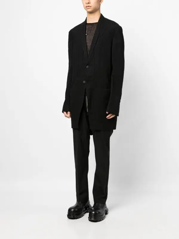 Rick Owens Single-breasted Wool Blazer