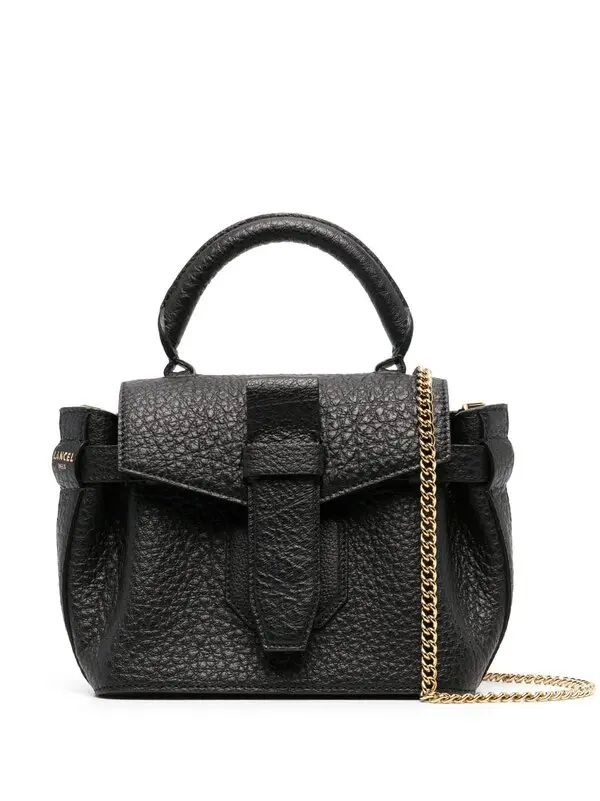 LANCEL Small Charlie Leather Bag - Black