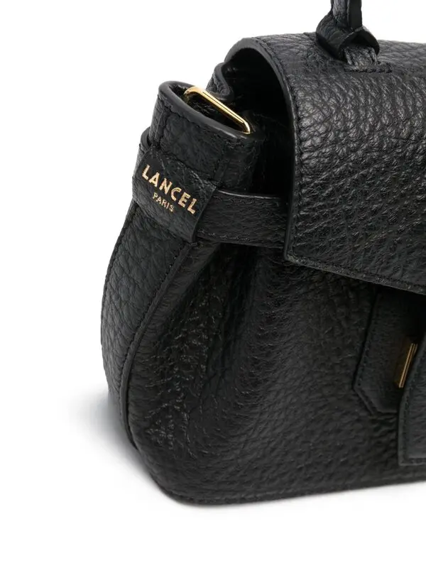 LANCEL Small Charlie Leather Bag - Black