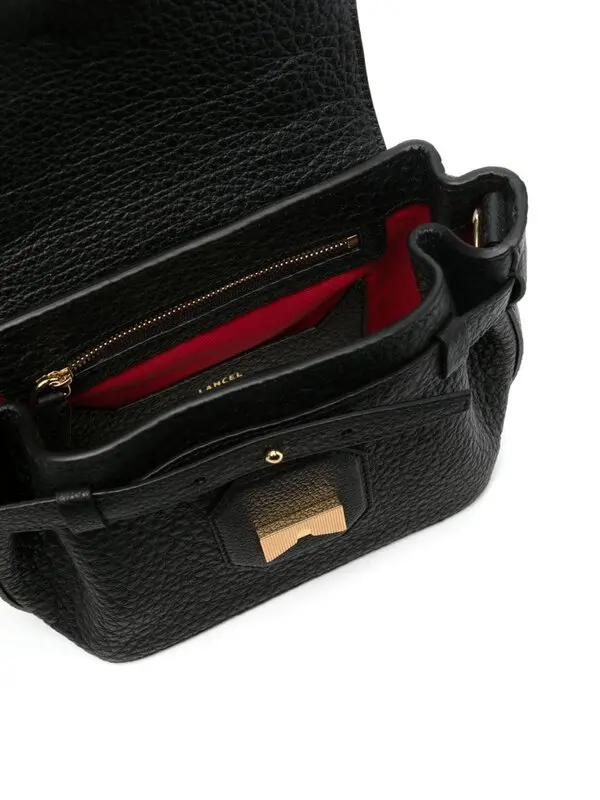 LANCEL Small Charlie Leather Bag - Black