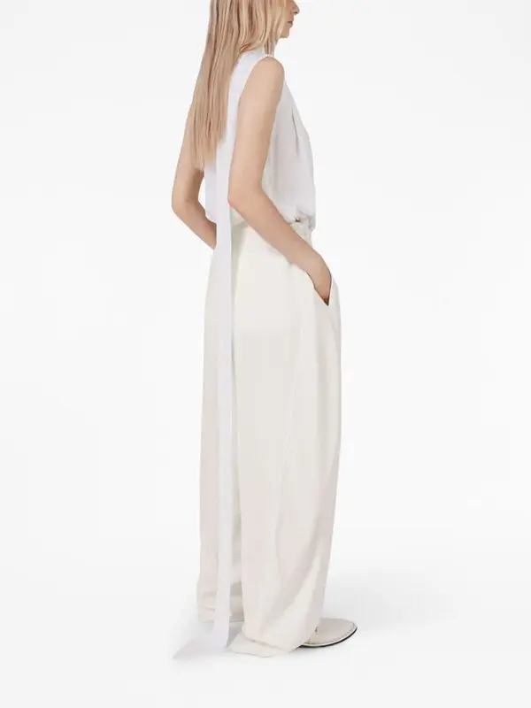 Stella McCartney Pleated Wide-leg Wool Trousers
