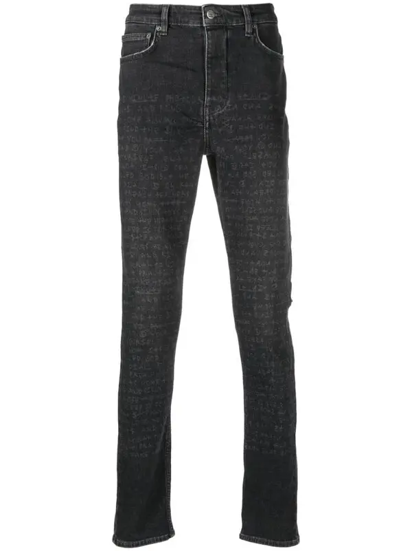 Ksubi Text-print Tapered Jeans
