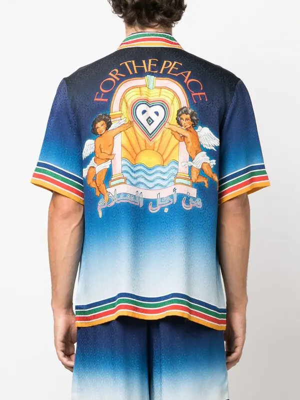Casablanca For The Peace-print Shirt