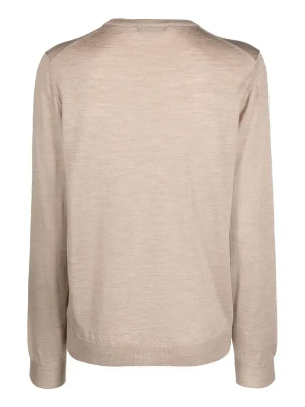 FILERIA Mélange-effect Crew-neck Jumper