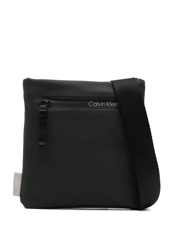 Calvin Klein Logo-print Crossbody Bag - Black