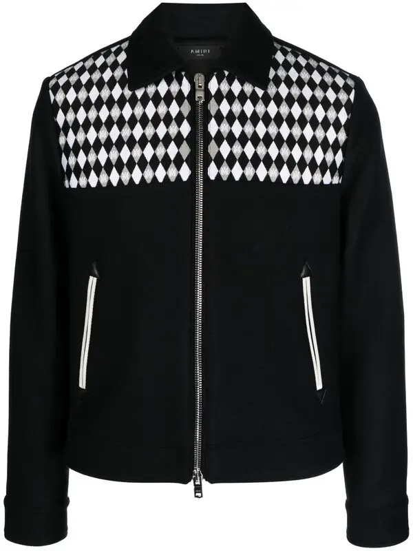 Amiri Diamond-embroidered Work Jacket