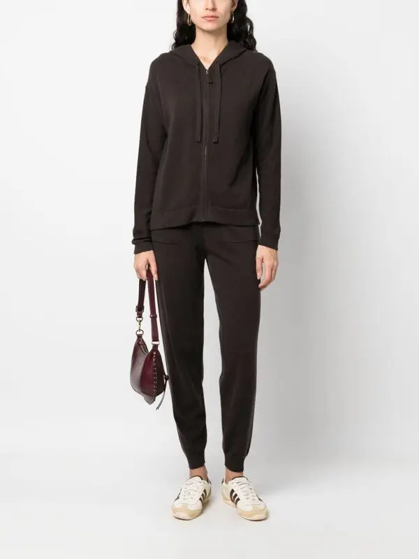 ALLUDE Hooded Wool-cashmere Cardigan