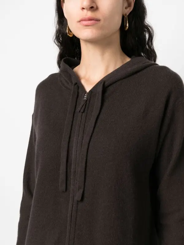 ALLUDE Hooded Wool-cashmere Cardigan