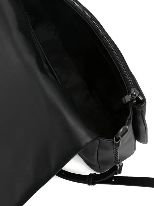 Calvin Klein Logo-plaque Quilted Shoulder Bag - Black