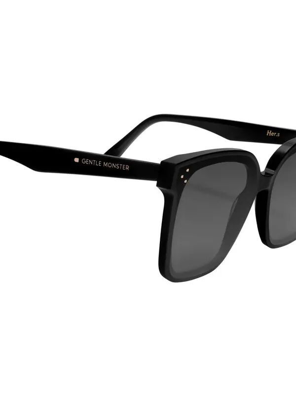 GENTLE MONSTER Her 01 Sunglasses - Black