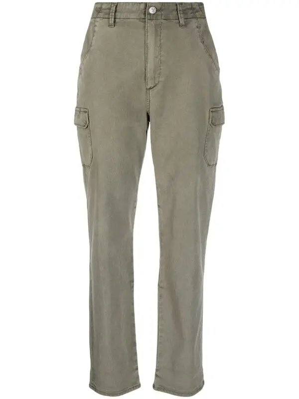 Paige Drew Tapered Cargo Trousers - Green