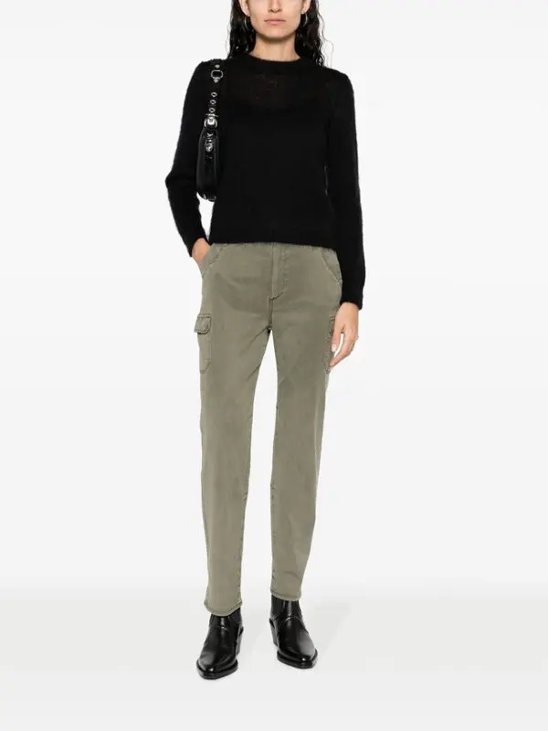 Paige Drew Tapered Cargo Trousers - Green