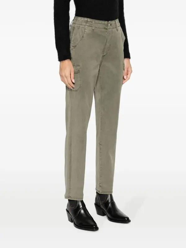 Paige Drew Tapered Cargo Trousers - Green
