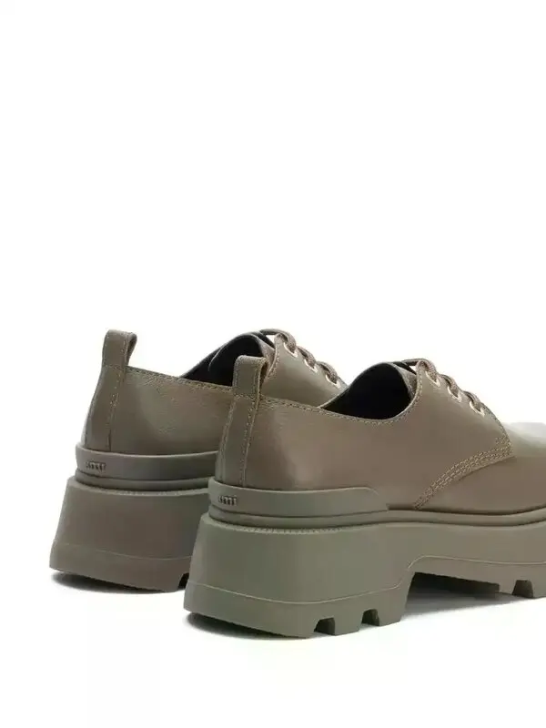 AMI Paris Lace-up Leather Loafers