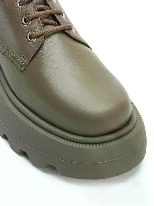 AMI Paris Lace-up Leather Loafers