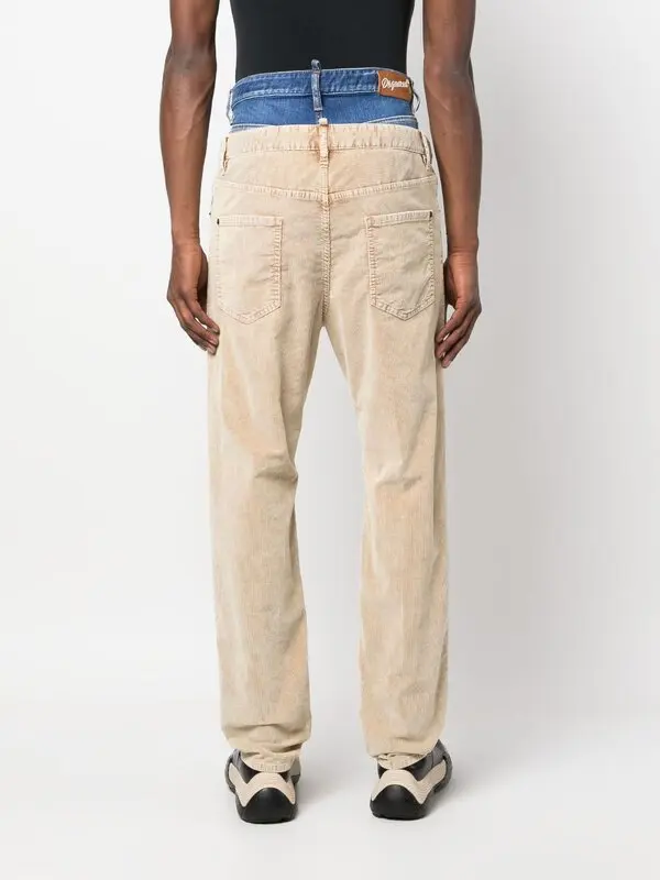 Dsquared2 Double-waistband Corduroy Trousers