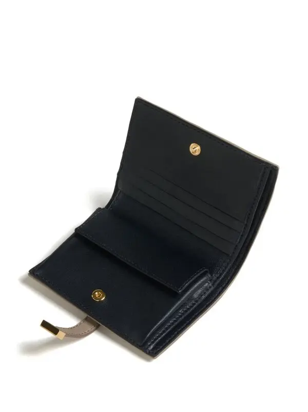 Marni Prisma Logo-engraved Leather Wallet - Neutrals
