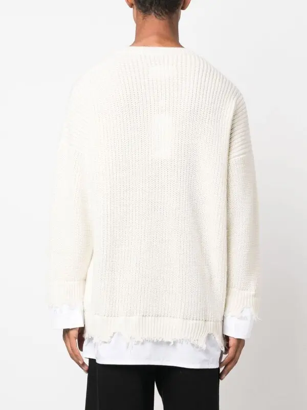 MAISON MARGIELA Layered Crochet-knit Jumper